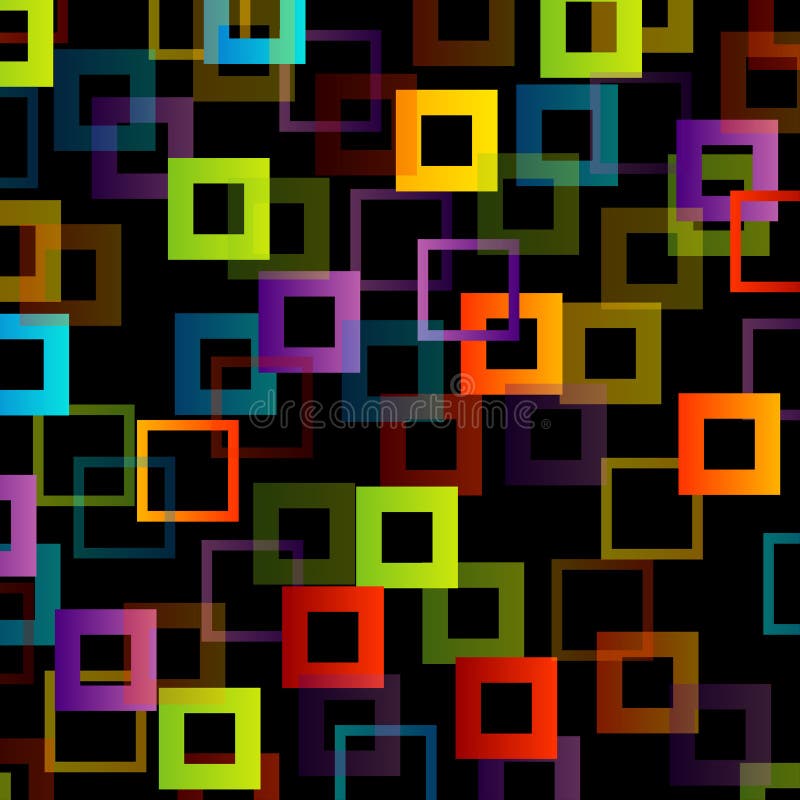 Background with Colorful Squares Stock Illustration - Illustration of ...