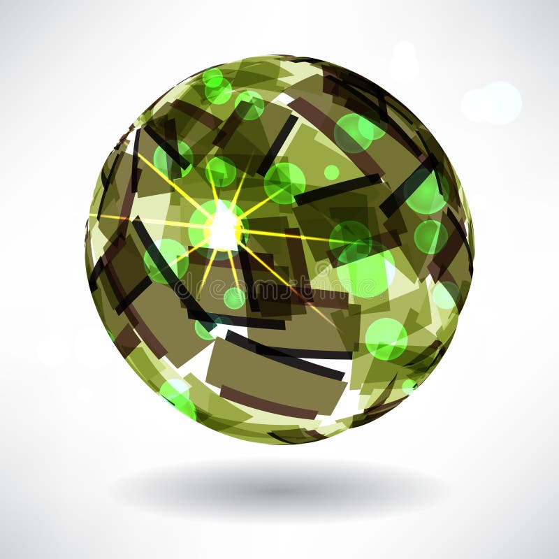 Background of Colorful Squares in the Shape of Balls with Space Stock ...