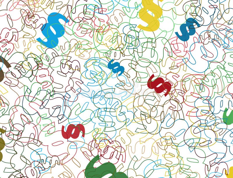 Background with Colorful Symbols of the Paragraph Stock Vector ...