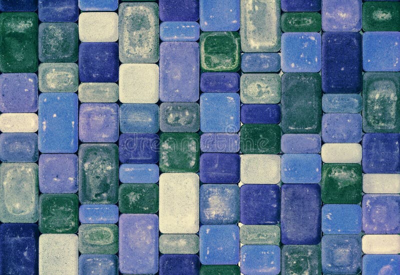 Background from Colorful Tiles Stock Photo - Image of brick, pattern ...