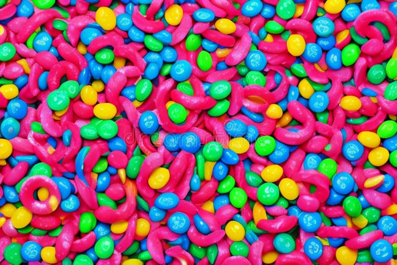 Background of Colorful Twisted Candy AI Generated Stock Illustration ...