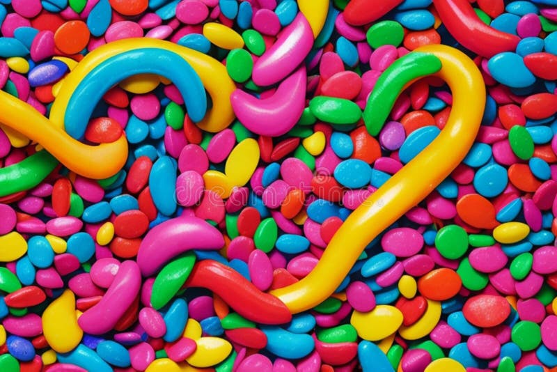 Background of Colorful Twisted Candy AI Generated Stock Illustration ...
