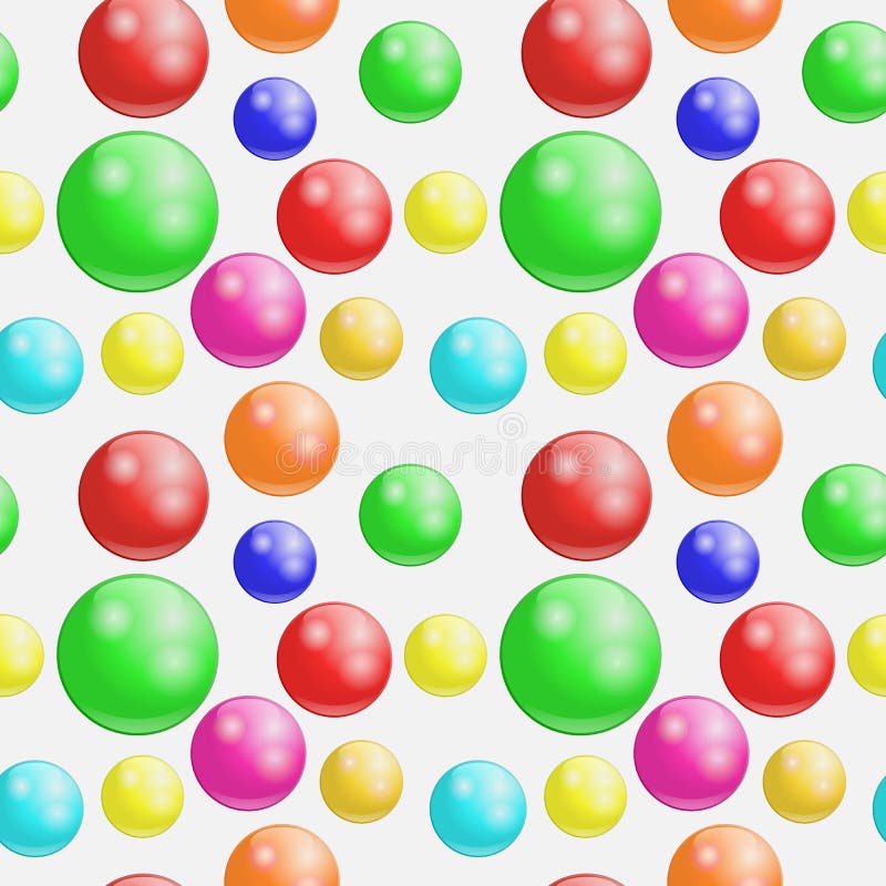 Background with Colorfull Balls Seamless, Stock Illustration ...