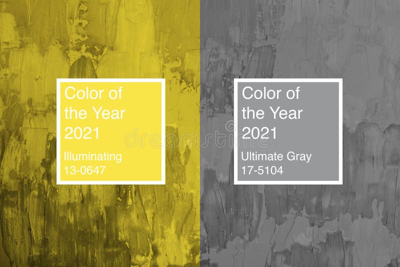 Background of Colors of Year 2021 Ultimate Gray and Illuminating ...