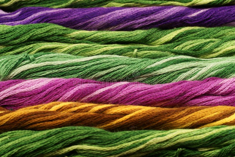 Background of Colour Threads Stock Image - Image of embroidery ...