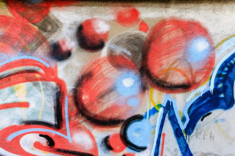 Geometric Shapes, Lines and Graffiti Colours. Electrifying Colours on ...