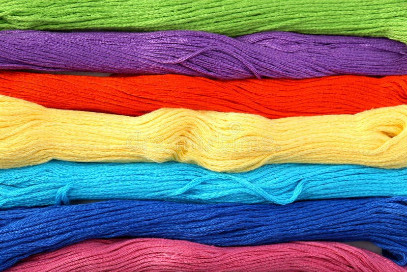 Colourful threads stock photo. Image of stitching, needcraft - 9719836