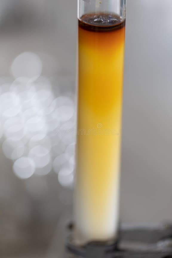Column Chromatography Chemistry in Lab. Stock Image - Image of compound ...