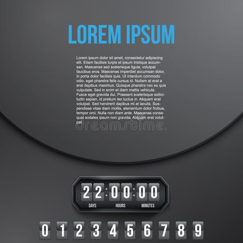Background Coming Soon and Countdown Timer. Vector Stock Vector ...