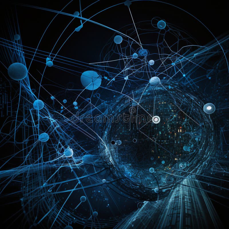 Background of Communications and Digital Networks and AI Stock ...