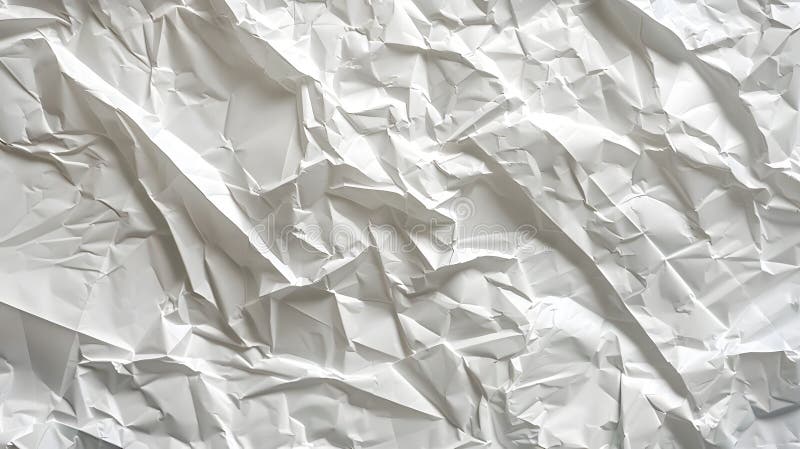 Background Completely Filled with Crumpled White Paper. this is AI ...