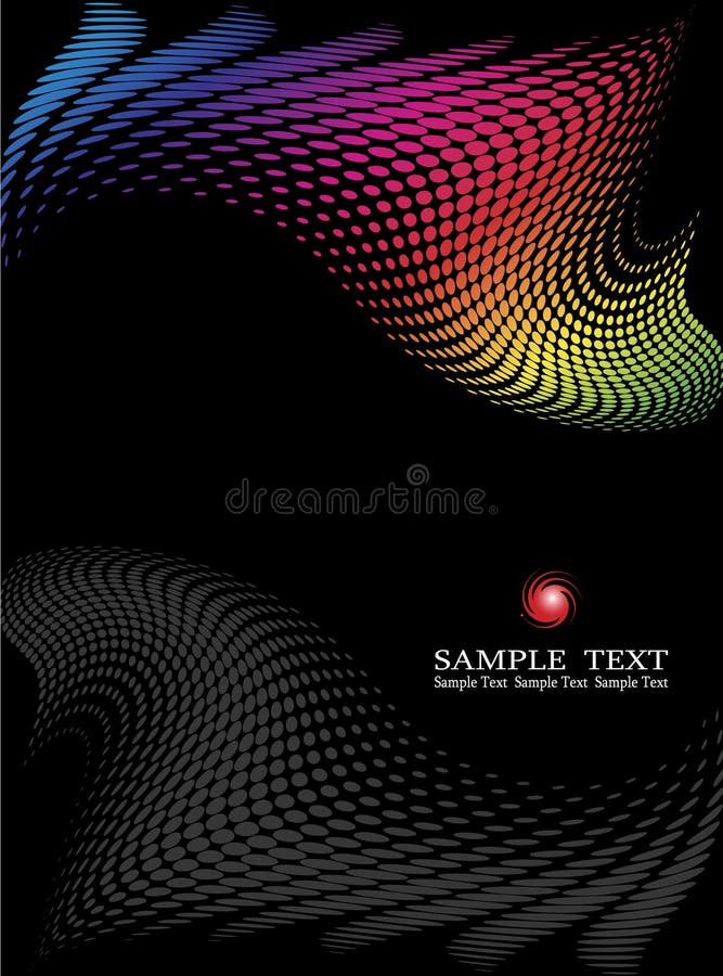 Background Composition, Web Template (Halftone) Stock Illustration ...