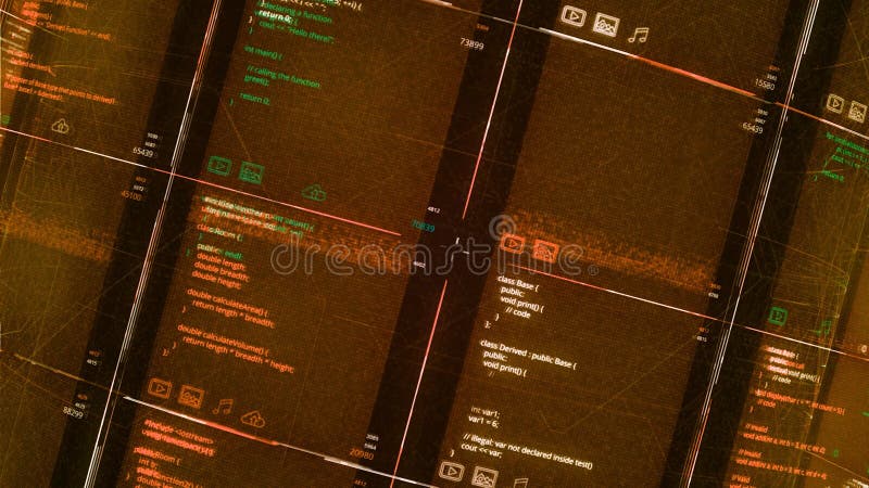 Background with Computer Programs. Animation Stock Video - Video of ...