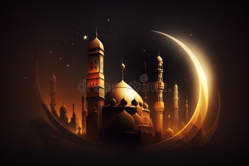 Background for a Computer Screen on the Theme of the Month of Ramadan ...