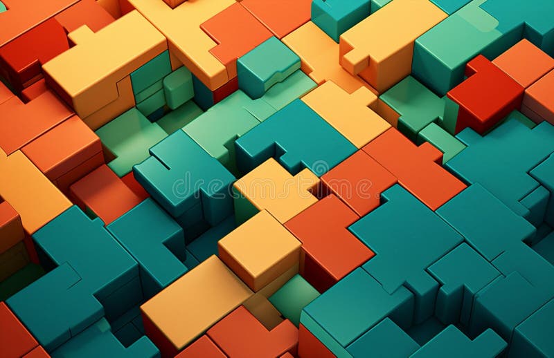 Background Concept Cube Design Square Abstract Shape Stock Illustration ...