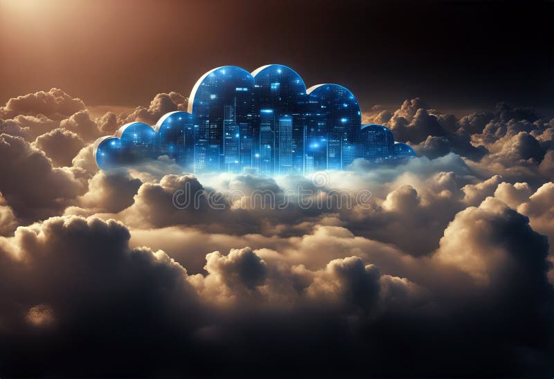 Background Concept Internet Technology Computing Cloud Data Big ...