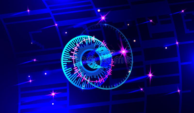 Background Conceptual Image of Digital 3d Icons Stock Vector ...