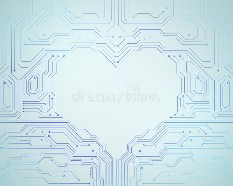 Microchip Heart Stock Illustrations – 402 Microchip Heart Stock ...