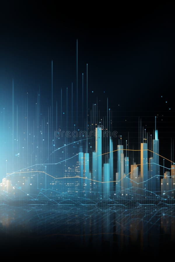 Background Conceptual Image with Market Graphs and Diagrams Stock ...