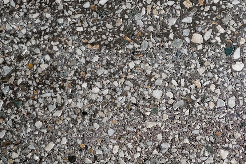 Background Concrete Slab with Small Stones of Different Colors and ...