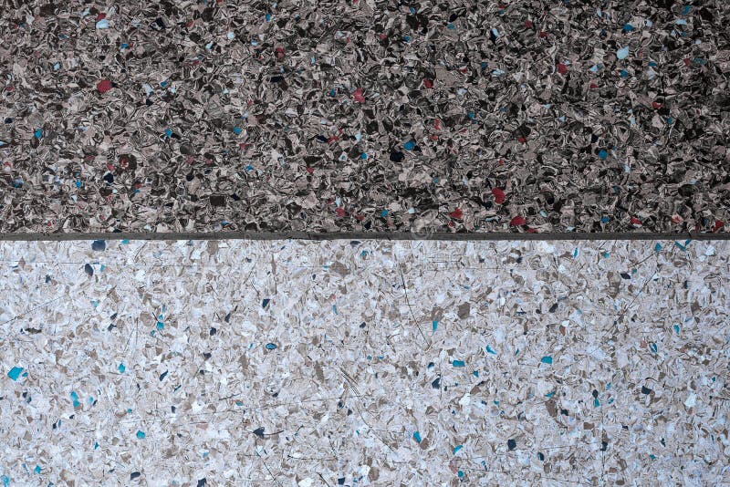 Background of a Concrete Wall and Multi-colored Gravel with a Texture ...