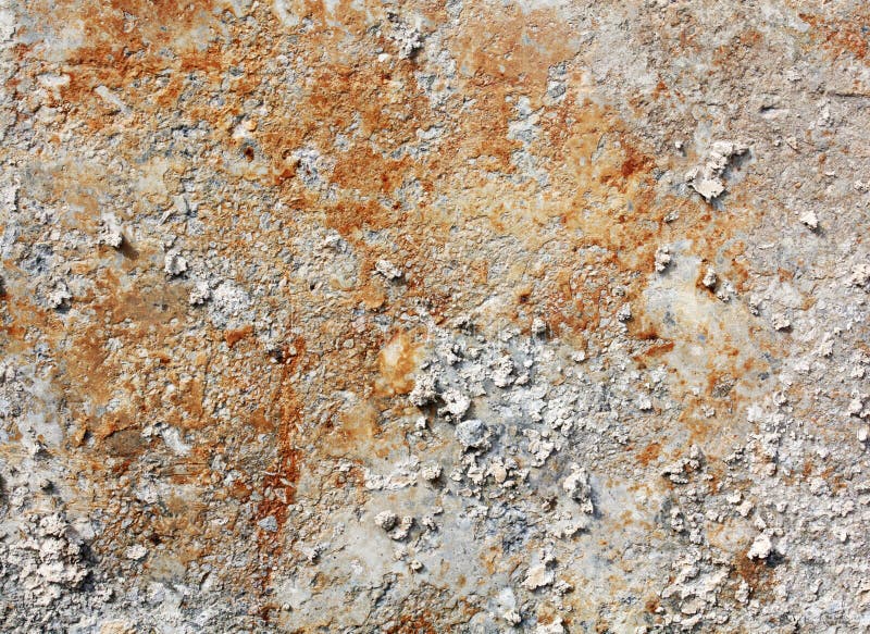 Background with Concrete Wall with Rust. Stock Image - Image of ...