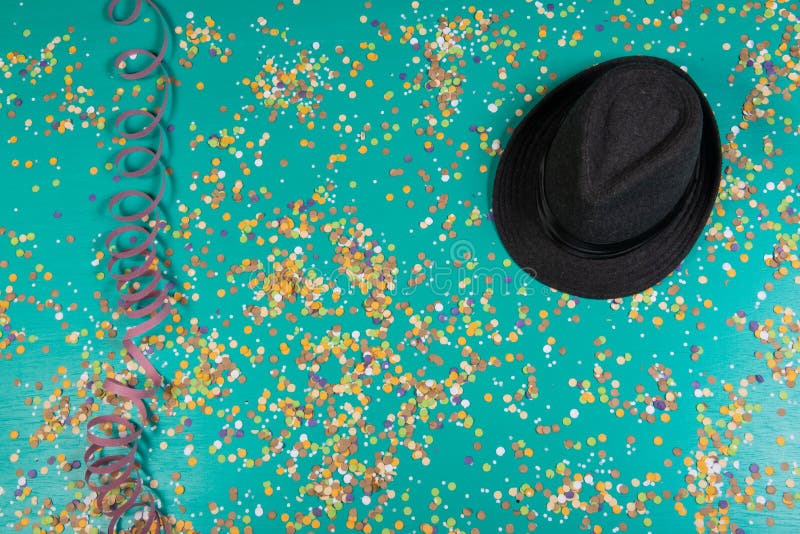 Background of Confetti with Elements Related To the Carnival and Summer ...