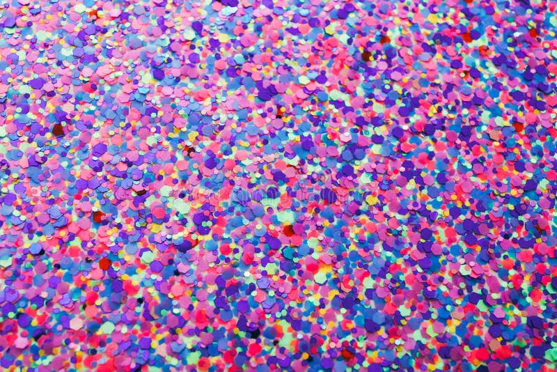 Background of Confetti Scattered in Different Colors. Festive Confetti ...