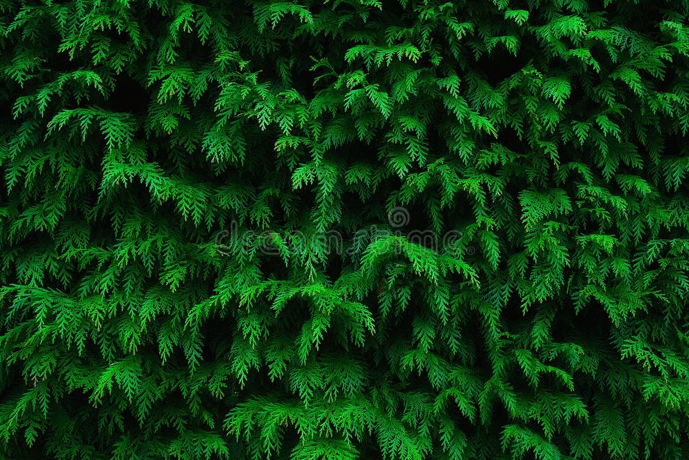 Background of Conifer Leaf Texture Stock Photo - Image of leaves ...