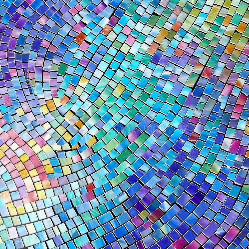 Background Consisting of Bright Mosaics Stock Illustration ...