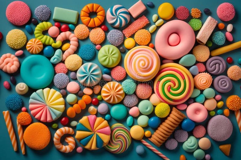 Various Sour Colored Candies Stock Illustrations – 8 Various Sour ...