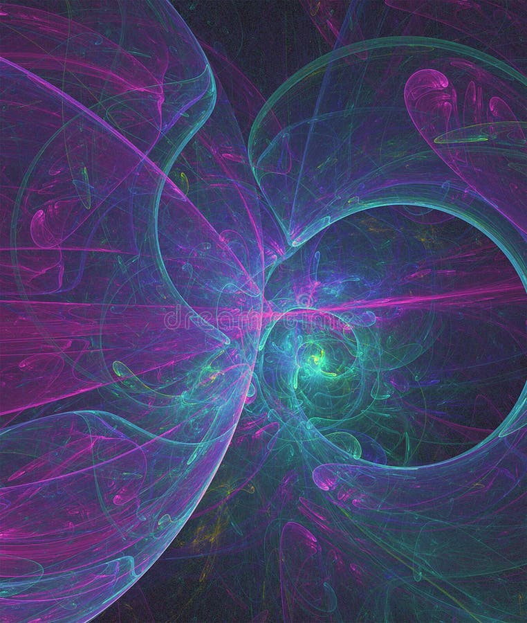 Background Consists of Fractal Color Texture, Stock Illustration ...