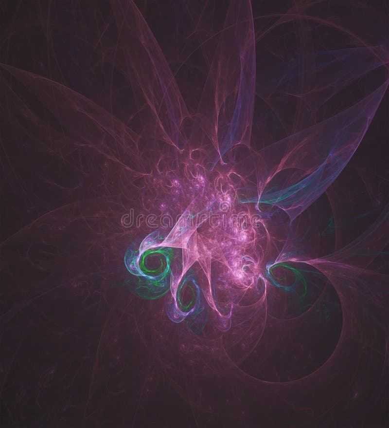 Background Consists of Fractal Color Texture, Stock Illustration ...