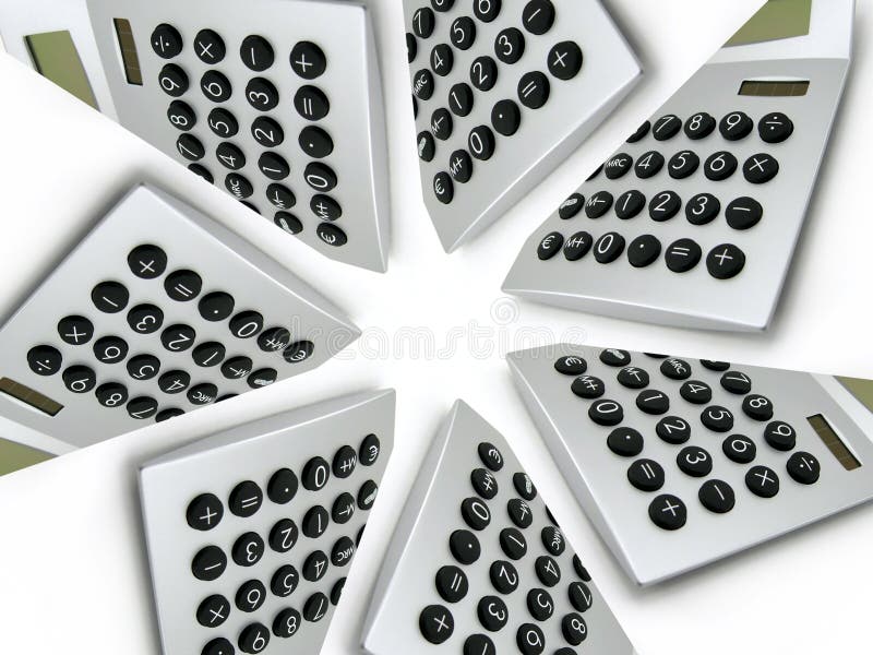 Background Containing Parts Of The Calculator Picture. Image: 4653116