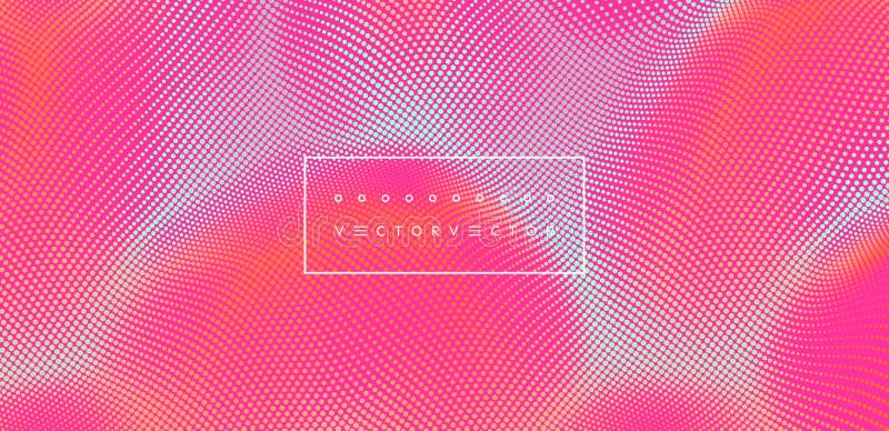 Background with Convex Forms. Grid Surface. Vibrant Trendy Texture ...