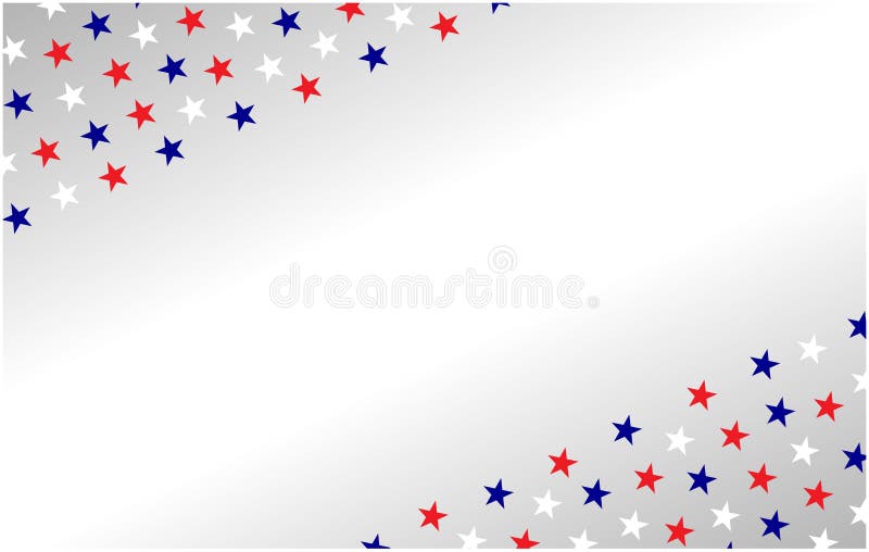 American Stars Symbols Background Frame. Stock Vector - Illustration of ...