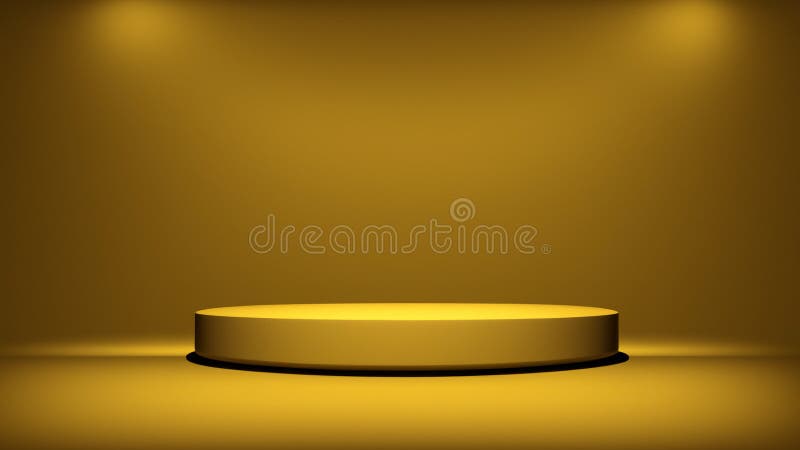 Background for Cosmetic Products of Yellow Colors. Stock Image - Image ...