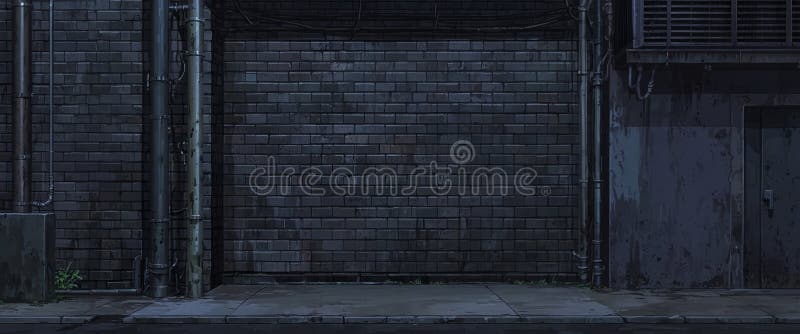 Background Covered with Alleyway, 2D Front View, Game Backdrop and ...