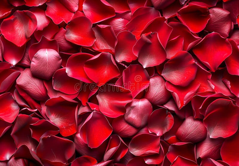 Background Covered with Red Rose Petals Stock Illustration ...
