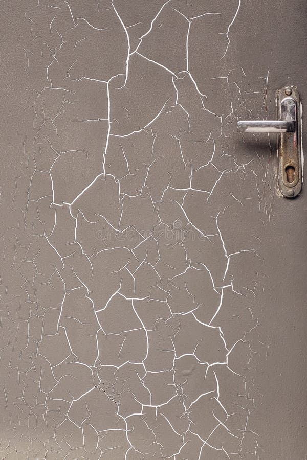 Background of Cracked Paint on Door, Texture of Damaged Wall Surface ...