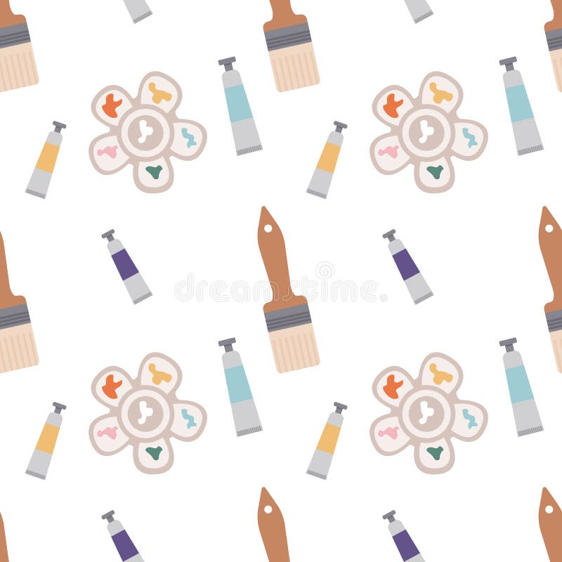 Background for Craft Design and Creativity. Seamless Pattern with Art ...