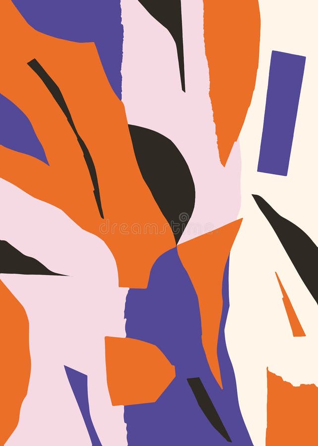 Background Creative Collage, Paper Cut Artwork Stock Vector ...