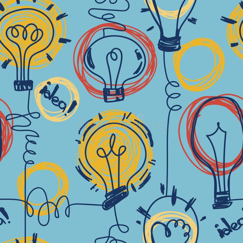 Background for Creativity and Good Ideas Stock Vector - Illustration of ...