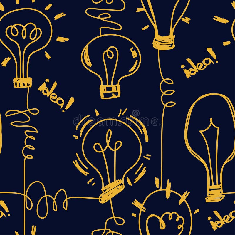 Background for Creativity and Good Ideas Stock Vector - Illustration of ...