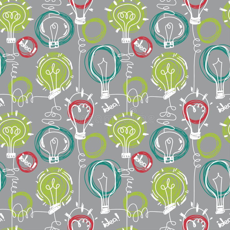 Background for Creativity and Good Ideas Stock Vector - Illustration of ...