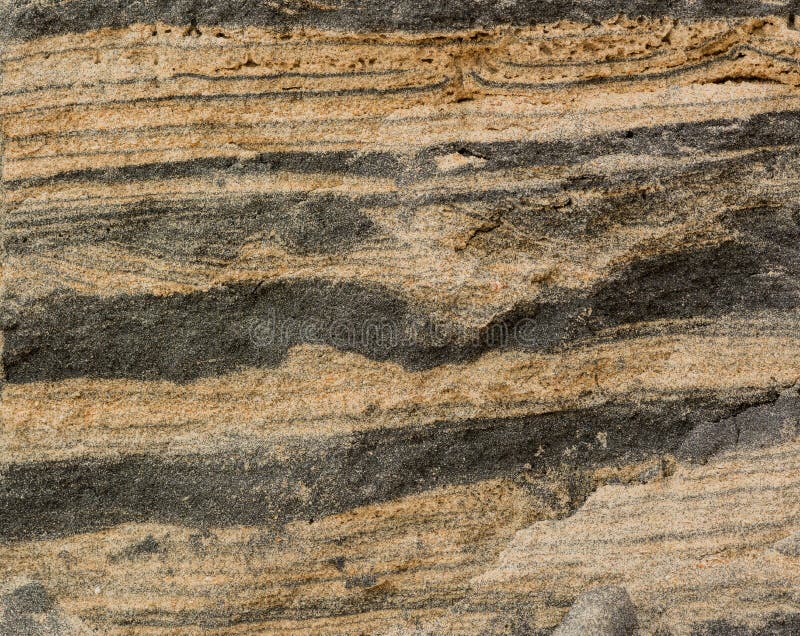 Background of Cross Section Dirty Sand Layers in Nature Beach Stock ...