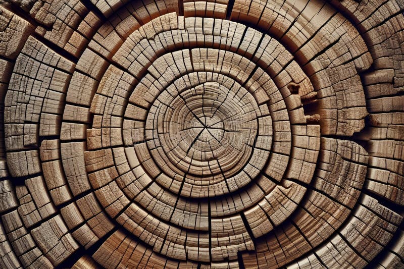 Background of the Cross Section of a Tree Trunk Stock Illustration ...