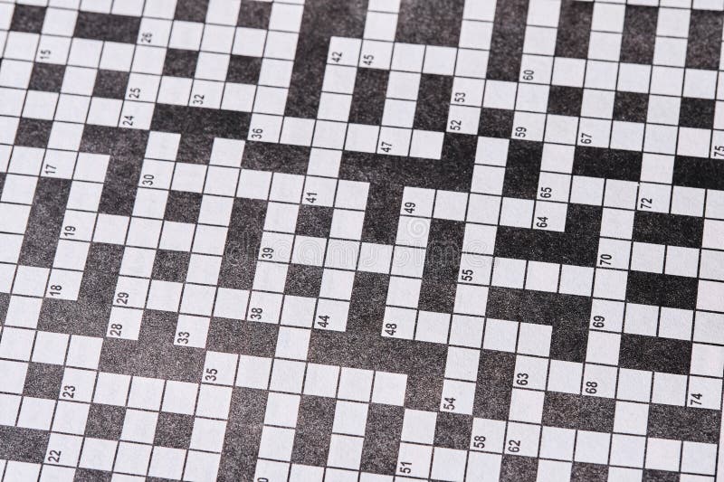 Background with Crosswords with Black and White Squares. Stock Photo ...