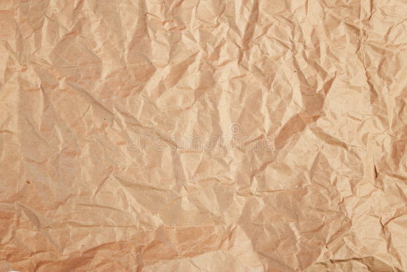 Background from Crumpled Craft Paper for Packaging. Stock Image - Image ...