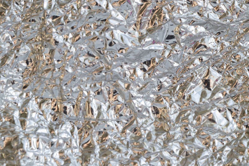 Background of Crumpled Grey Metal Foil Stock Photo - Image of abstract ...